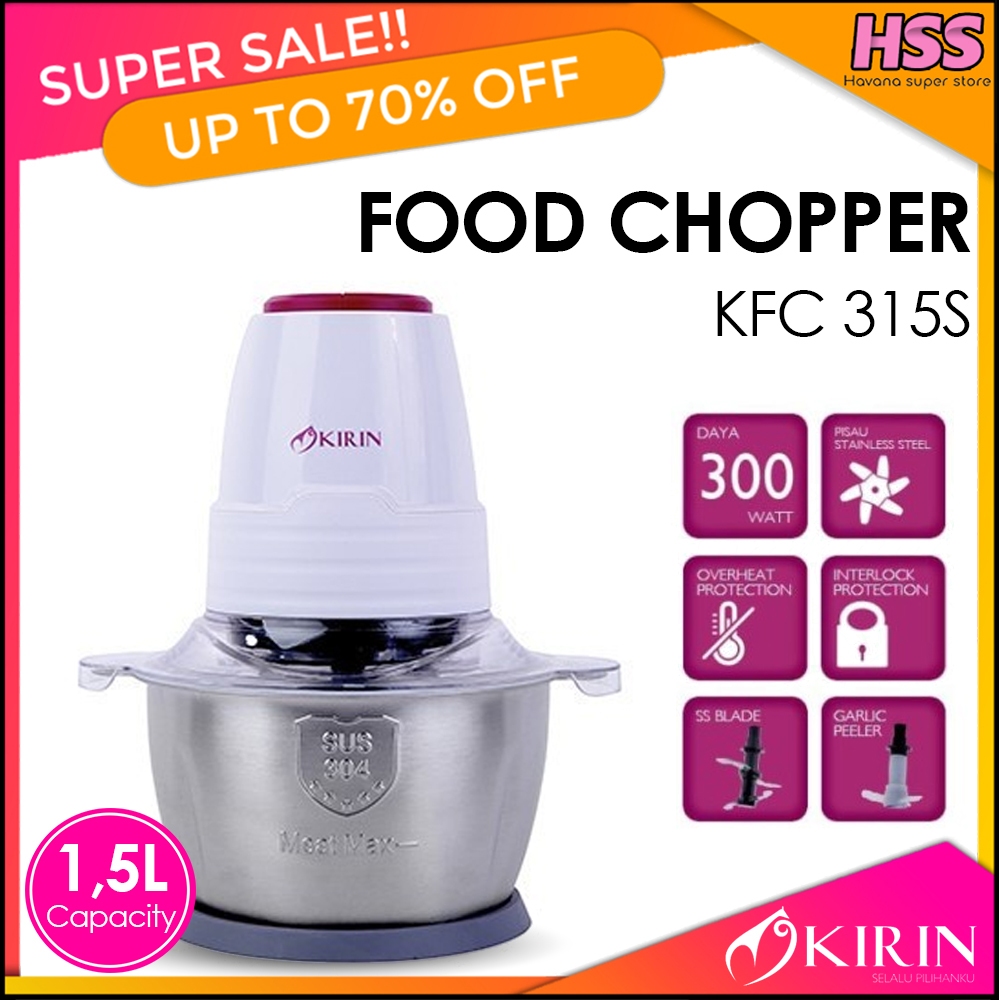 Jual CHOPPER KIRIN KFC 315S/KIRIN FOOD CHOPPER PELUMAT Kapasitas 1,5 ...