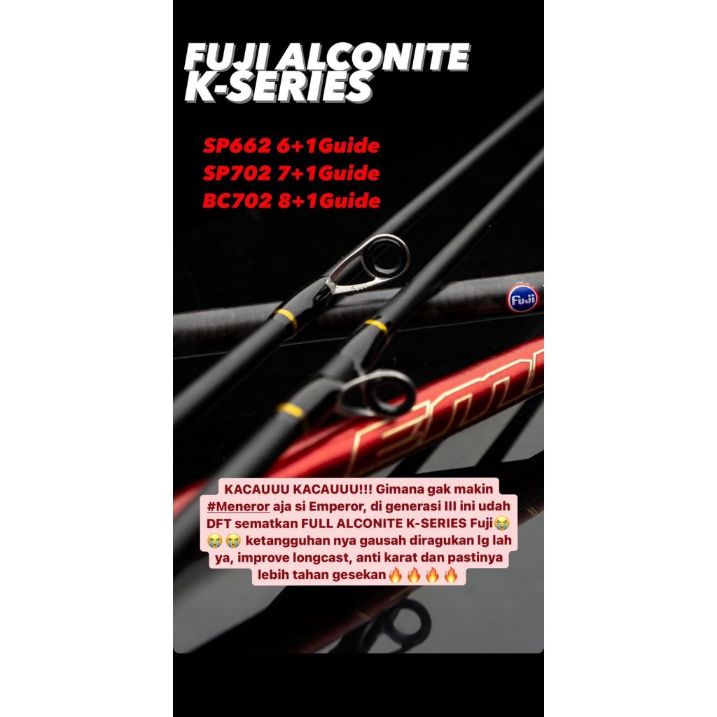 Jual Joran Daido Emperor Gen III / Mamba 3 702 Spinning UL (Ring Fuji ...