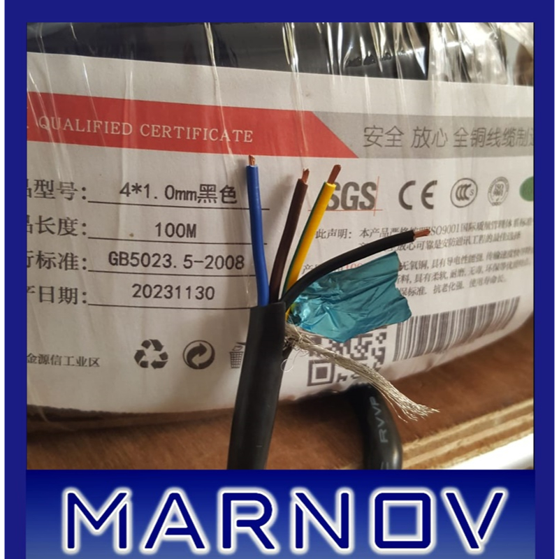 Jual RVVP 4x1.0mm2 Shielded 4 Core Screen Cable Signal 4*1mm2 PERMETER | Shopee Indonesia