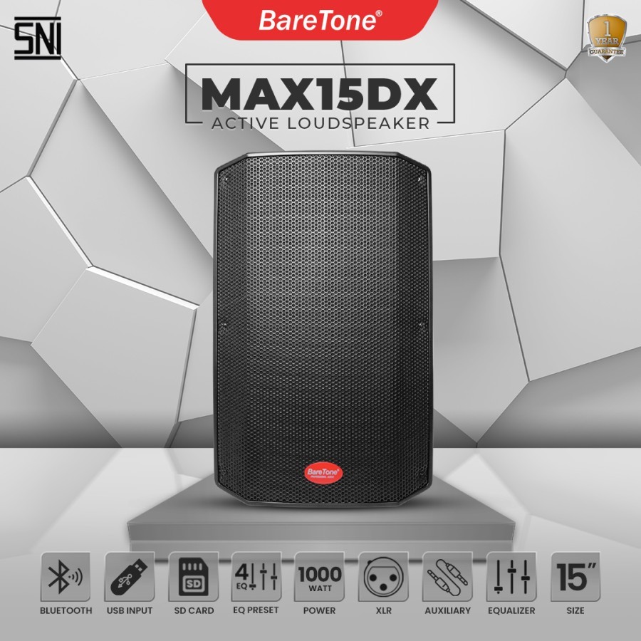 Jual Speaker Aktif BARETONE MAX 15 DX MAX15DX MAX 15DX ORIGINAL 15 INCH | Shopee Indonesia