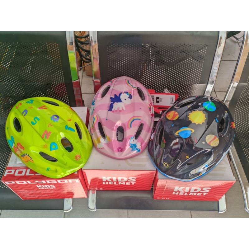 Jual HELMET KIDS / HELM SEPEDA ANAK MERK POLYGON MOTIF BARU dan ...