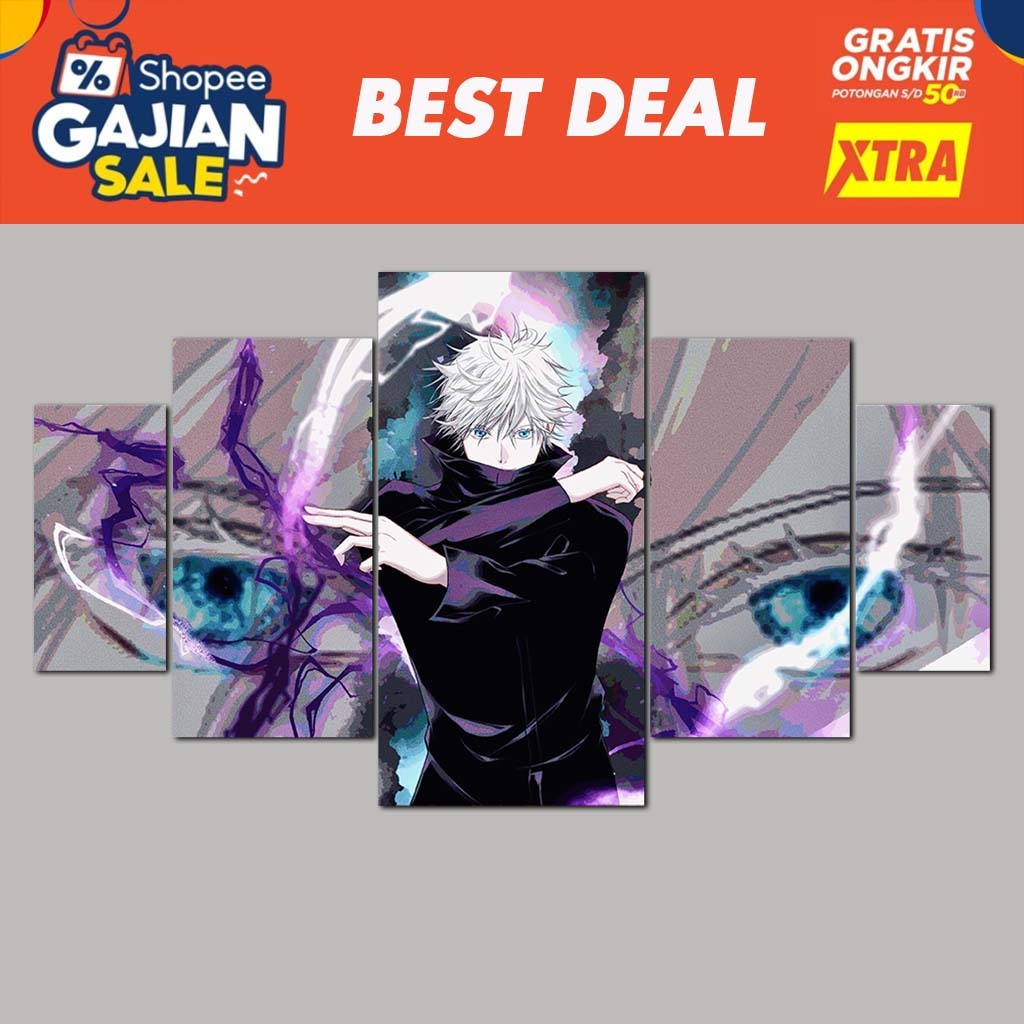 Jual YUHUUU.CO 1 SET Pajangan Hiasan dinding GOJO SATORU 5pcs Poster ...