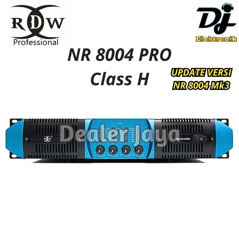 Jual Power Amplifier RDW NR 8004 MK3 / NR 8004MK3 Class H - 4 channel ...