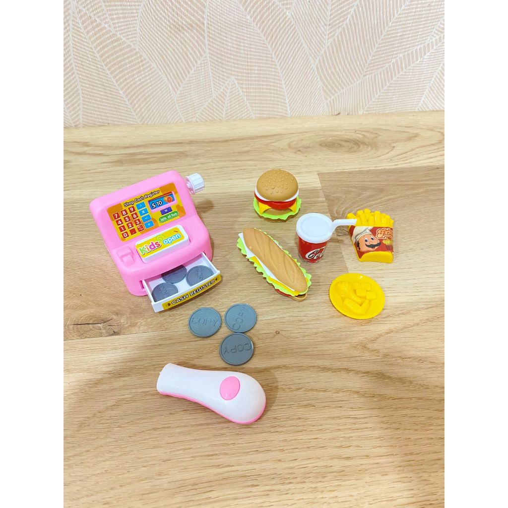 Jual mainan kasir KFC Lk15 casir & kfc / mainan kasir kasiran set ...
