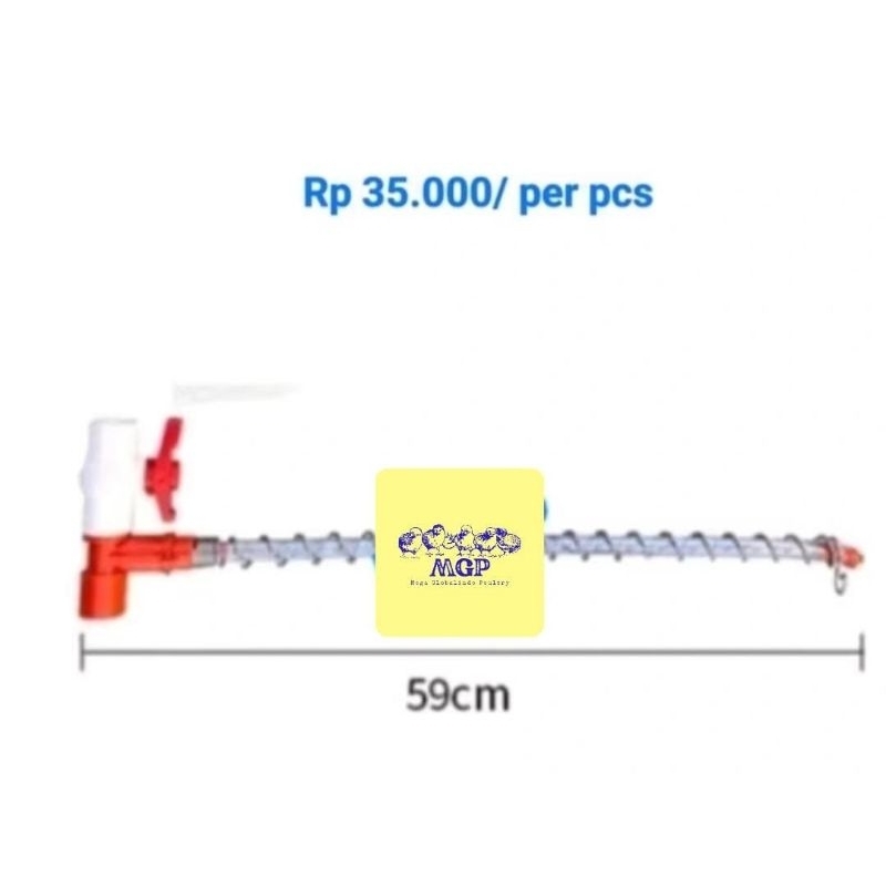 Jual End Kit merah kandang ayam pipa bulat 3/4 Alat perlengkapan ...