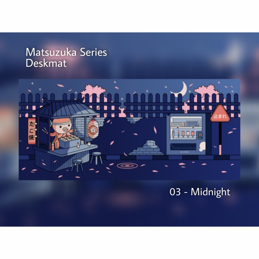 Jual Matsuzuka Deskmat 03 - Midnight | GMK Striker Themed Deskpad | Shopee Indonesia