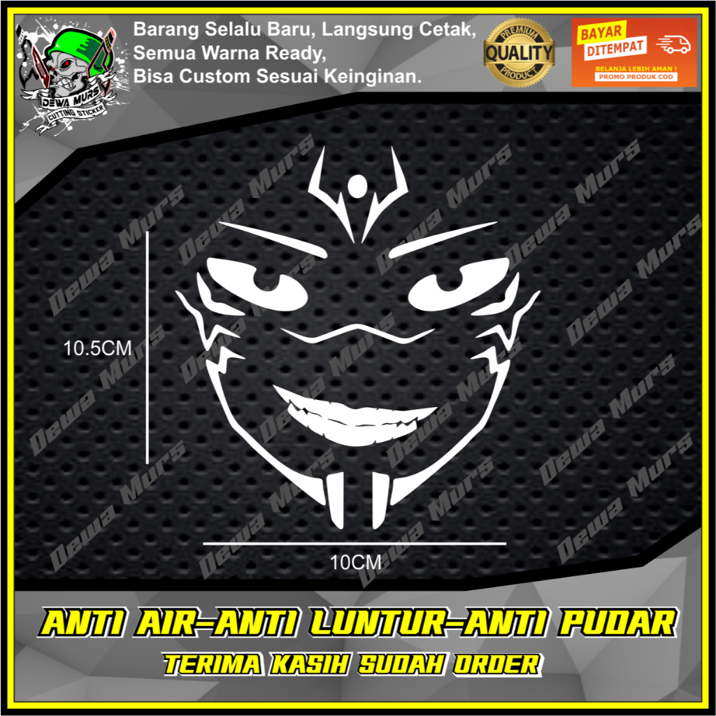 Jual Cutting Sticker SUKUNA Cocok Untuk Motor Dan Mobil | Shopee Indonesia