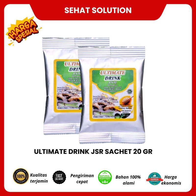 Jual Jsr ultimate sachet ukuran 20 gr ultimate drink jsr kemasan sachet Label hijau | Shopee ...