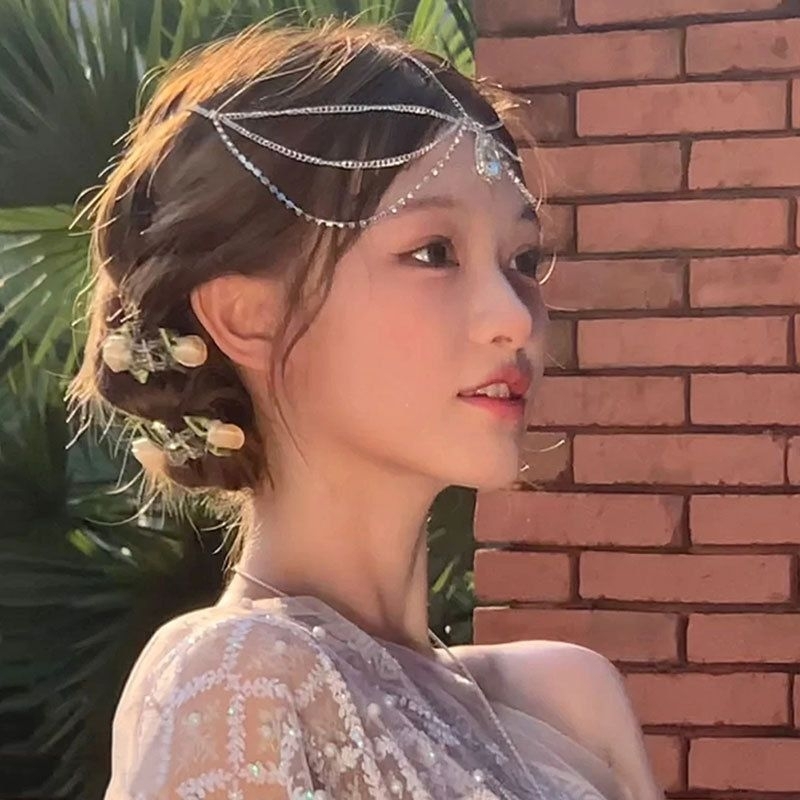 Jual RB BIN-03 Headpiece boho silver dan gold headband arabian bindi ...