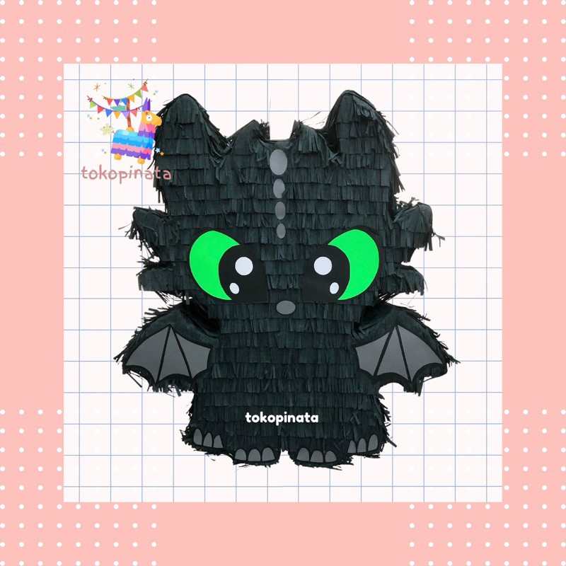 Jual Pinata Toothless / Pinata Dragon / Pinata Pukul How To Train Your ...