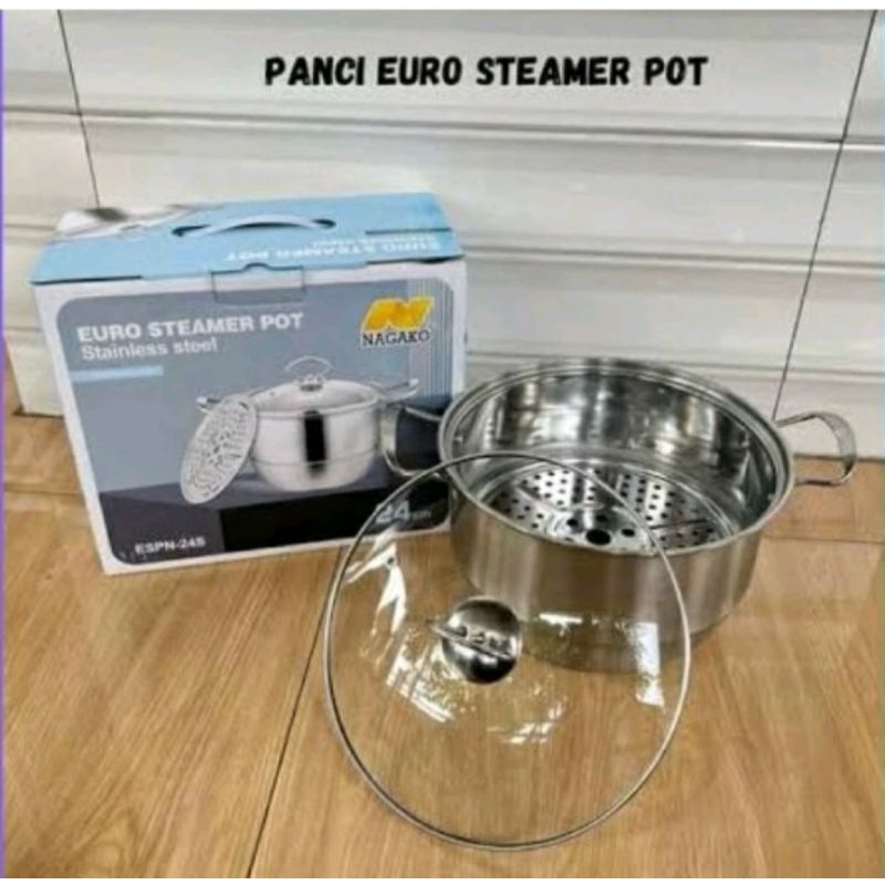 Jual Panci Streamer NAGAKO Stainless Steel 28cm/Soup pot Streamer ...