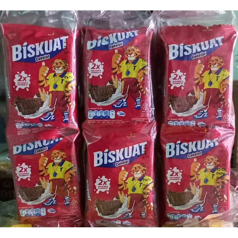 Jual Biskuat Rasa Cokelat & Original1 Renceng Isi 10 Picis @15g ...
