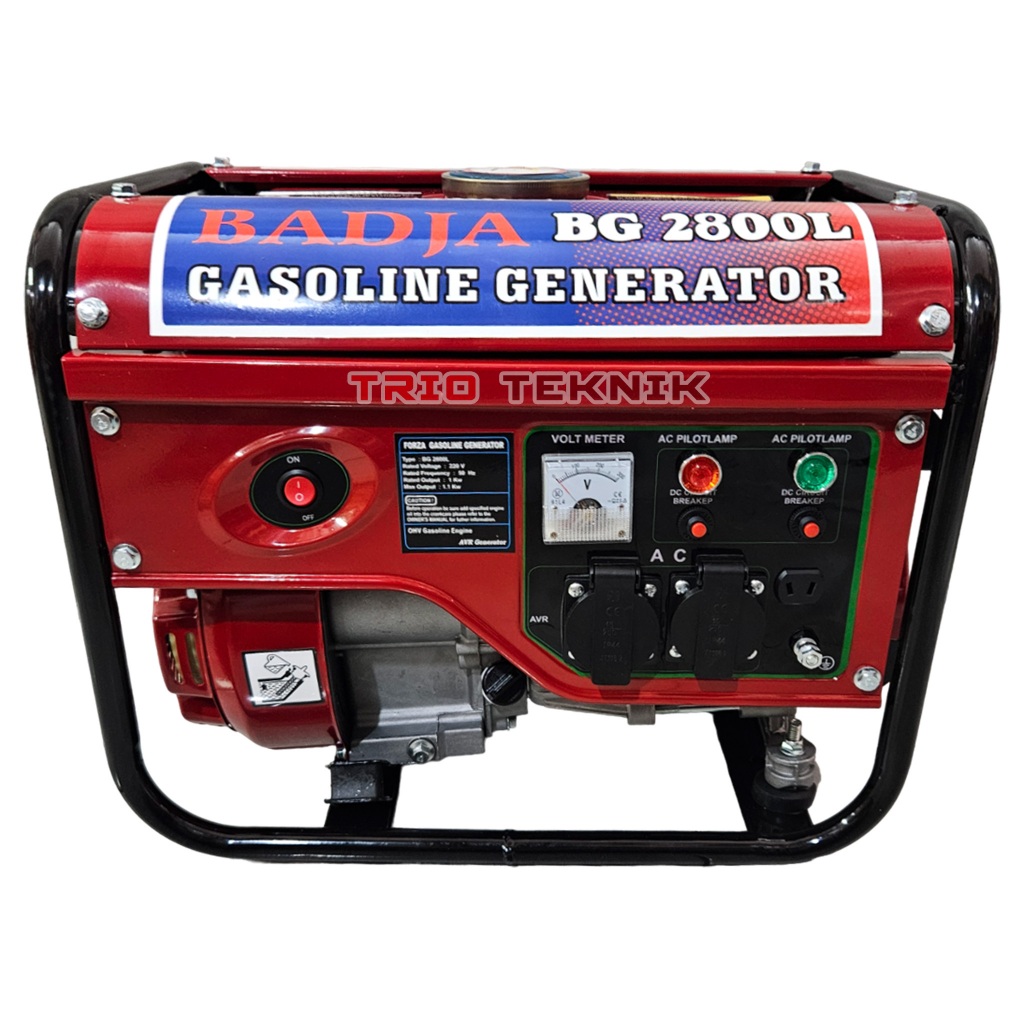 Jual Mesin Genset Bensin 1000 Watt 4 Tak Generator Listrik Badja BG ...