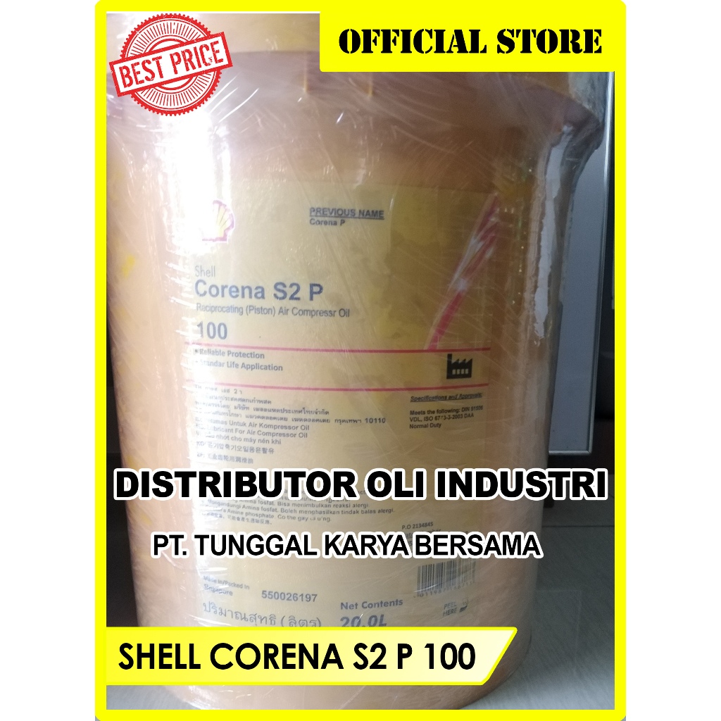 Jual SHELL CORENA S2 P 100 ( ISO VG 100 ) | Shopee Indonesia