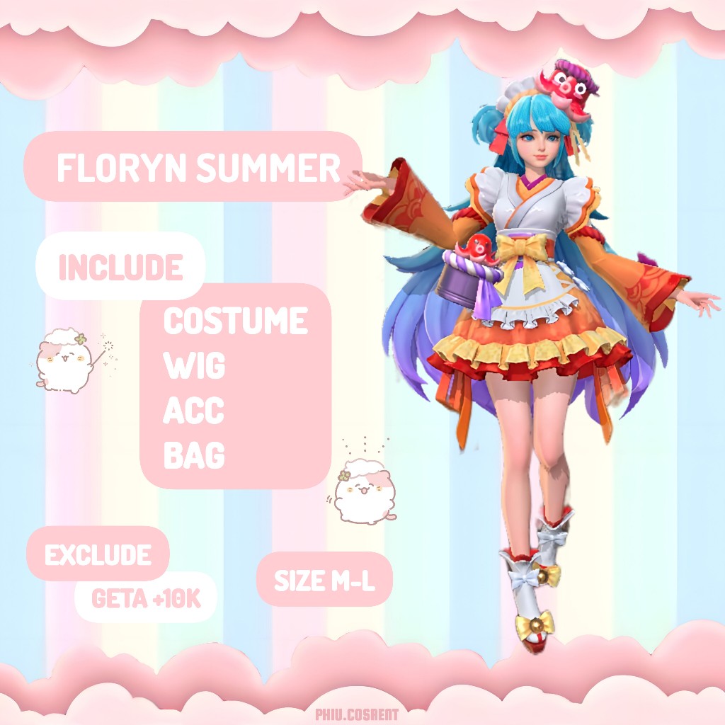 Jual RENT / SEWA COSPLAY | Floryn - Yatai Waitress | Floryn summer skin ...