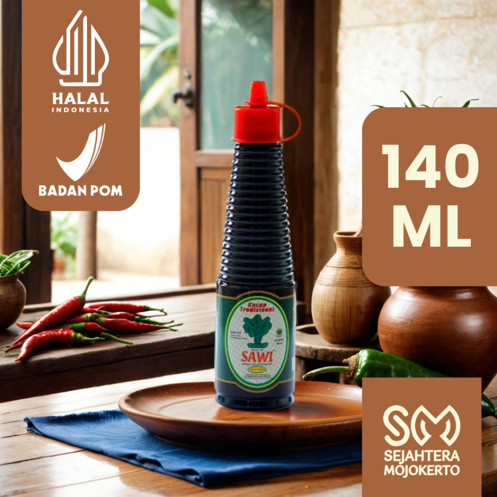 Jual Kecap Manis Sawi Botol Plastik 140 & 275 ML Kecap Lokal Halal ...