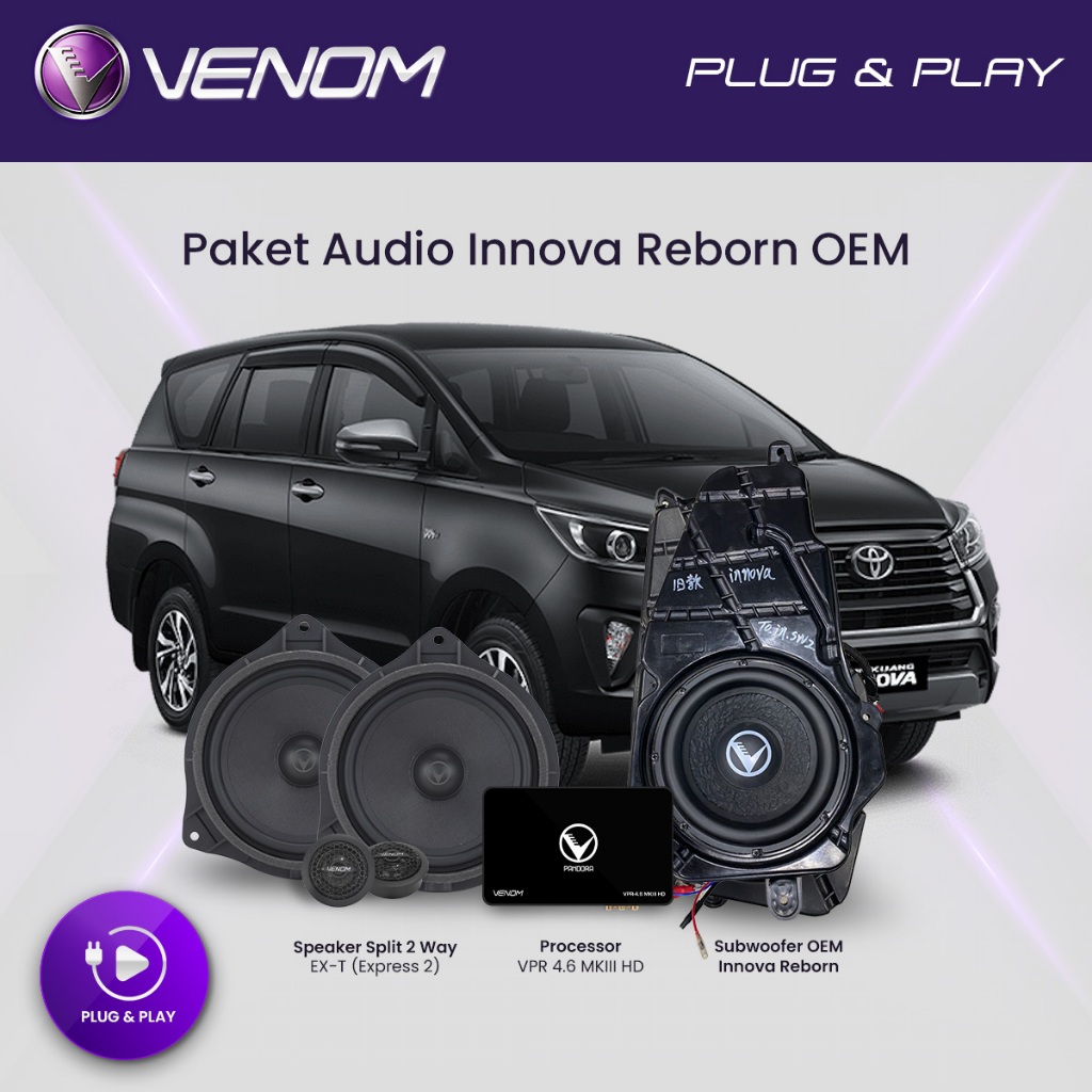 Jual Venom Express Paket Audio Mobil Innova Reborn OEM Looks Plug and ...
