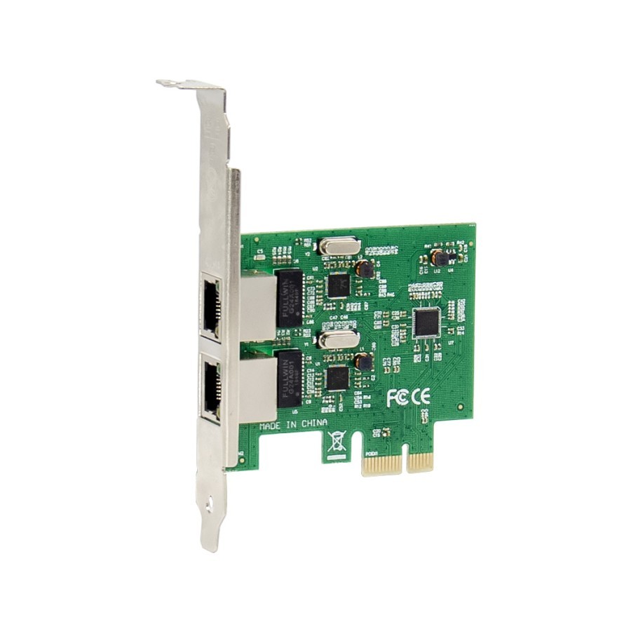 Jual Lan Card Dual 2 Port 1000 Gigabit Realtek RTL8111 Pci Express pcie ...