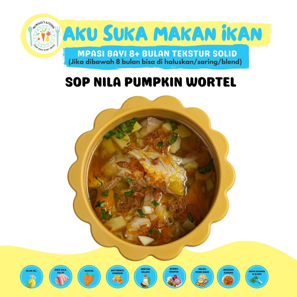 Jual SOP NILA PUMPKIN WORTEL (MPASI FROZEN) | Shopee Indonesia