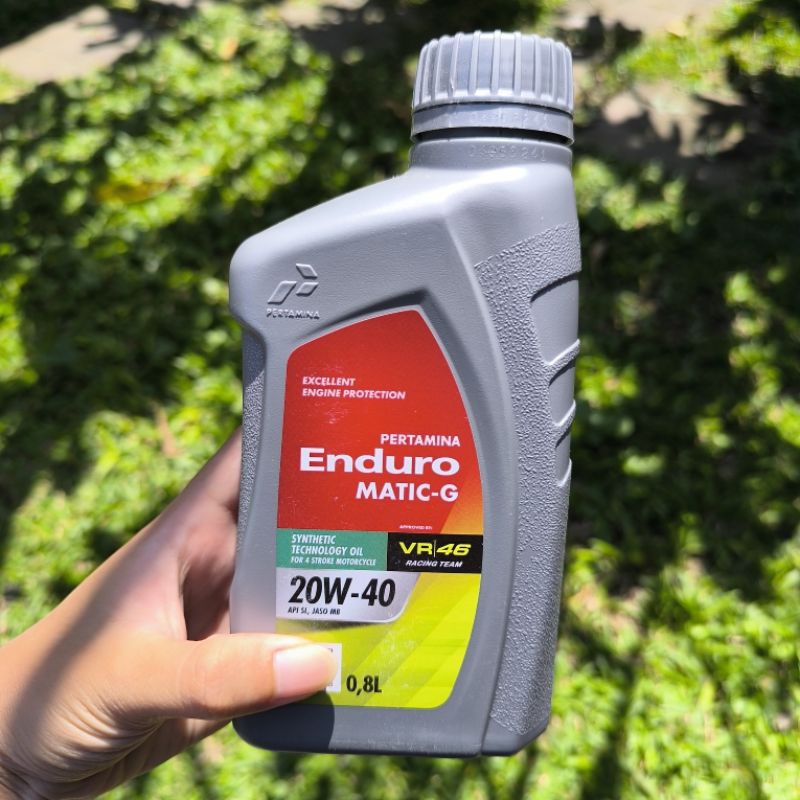 Jual Oli Pertamina Enduro Matic G 20W40 0.8L Original | Shopee Indonesia