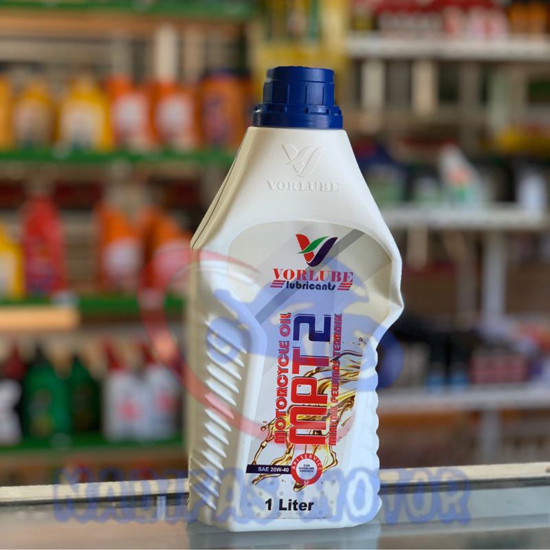 Jual Oli VORLUBE MPT2 Original 1 Liter 20W-40 Oil Motor Bebek Sport ...