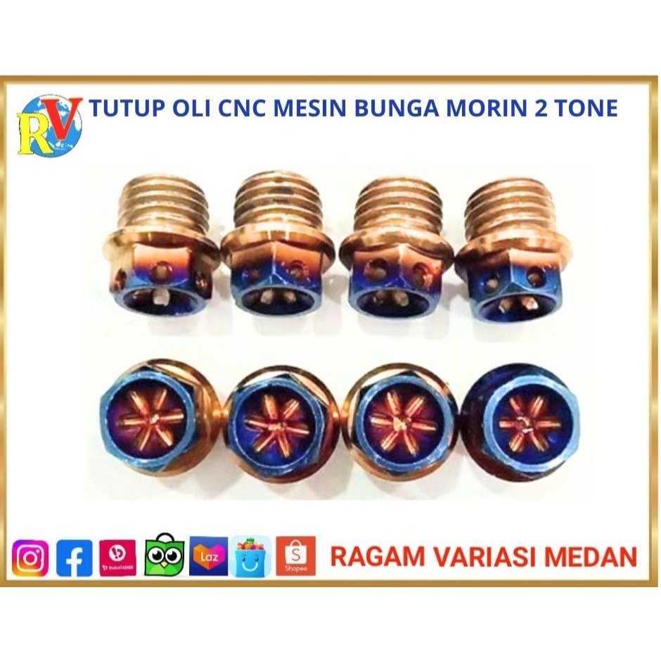 Jual TUTUP OLI BAUT MESIN CNC BUNGA 2 TONE MORIN UNIVERSAL | Shopee ...