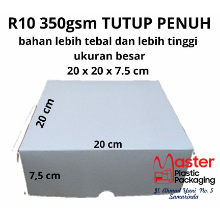 Jual Snack Box R10 Putih / Ivory 20x20x7 350gsm - 10 Lbr | Shopee Indonesia
