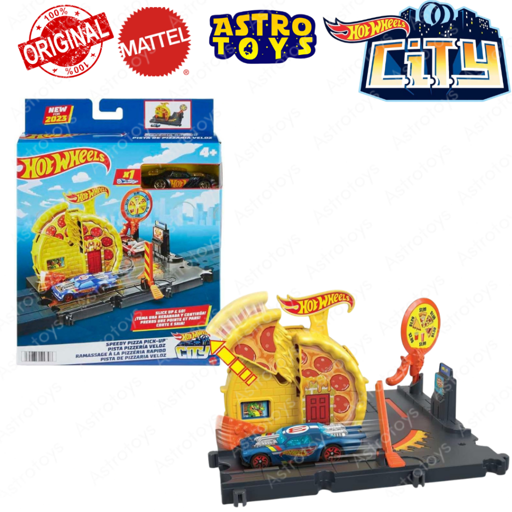 Jual Track Hot Wheels City Downtown Speedy Pizza Pick up - Mainan Anak ...