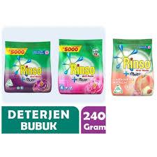 Jual Rinso Deterjen Bubuk + Pewangi Kemasan 240G dengan Harga yang ...