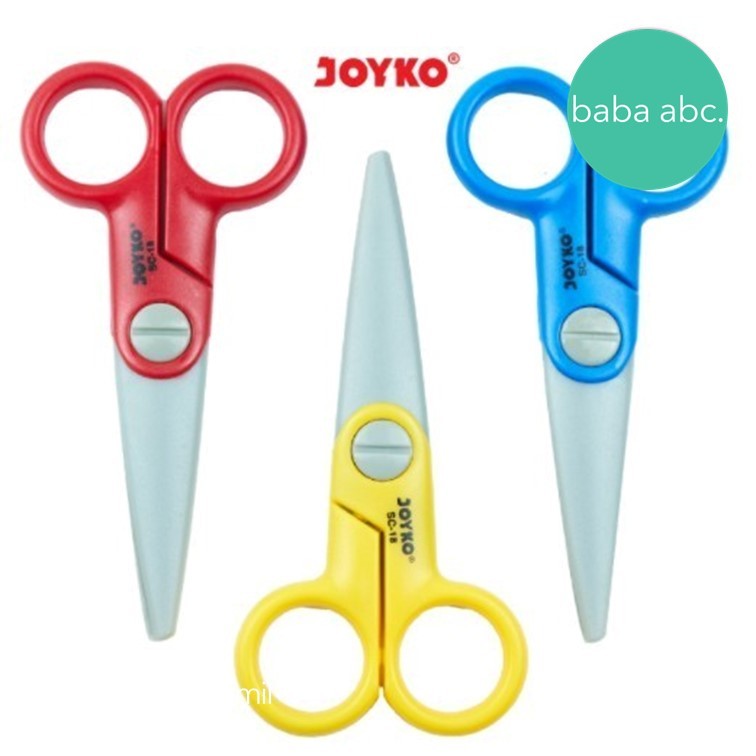 Jual Gunting Kertas Anak Joyko SC-18 Belajar Gunting Aman untuk Anak ...