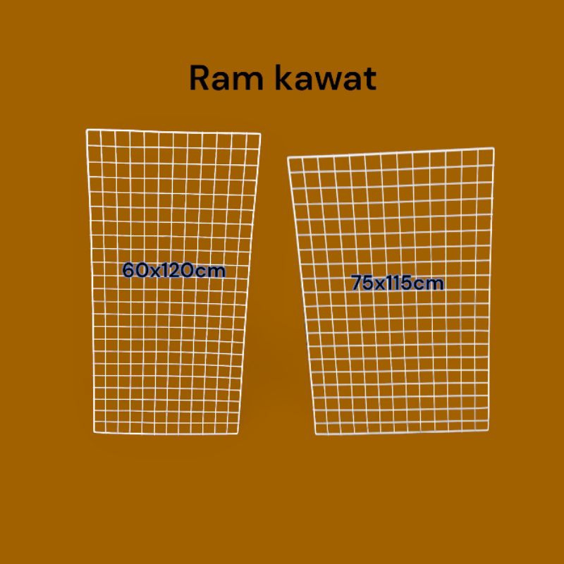 Jual Ram dinding dekorasi 115cm x 75cm dan kawat ram dinding 120cm x 60cm harga pabrik pekanbaru ...