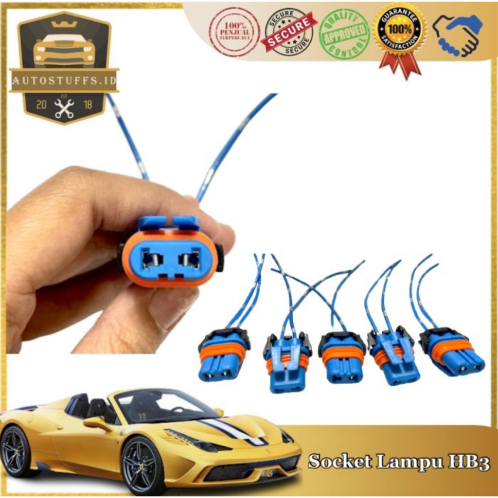 Jual Socket /Soket Bohlam Lampu Foglamp Mobil Tipe HB3/Socket Lampu HB3 ...