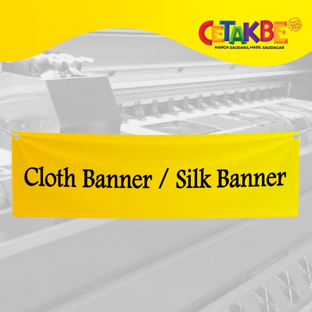 Jual Cetak Cloth Banner / Silk Banner / Spanduk Kain / Spanduk Bendera ...