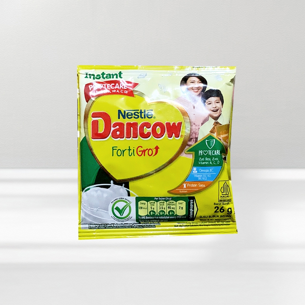 Jual DANCOW FortiGro Susu Putih Bubuk Renteng isi 10 sachet | Shopee ...