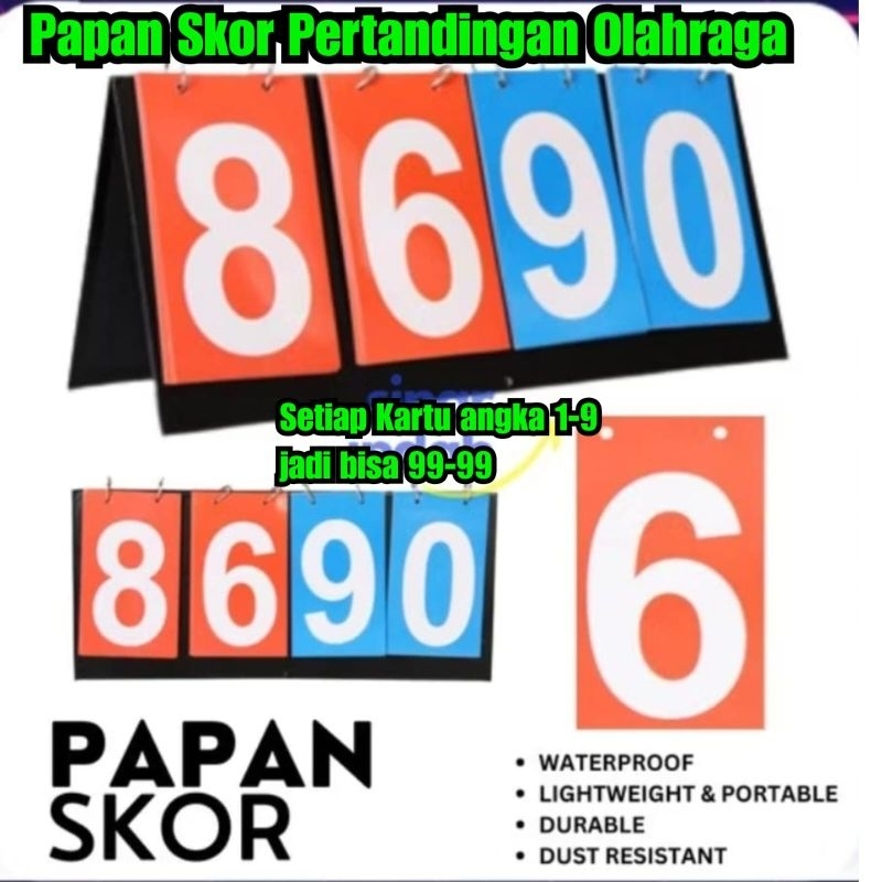 Jual Papan skor score board 36x15x12cm alat hitung pertandingan ...
