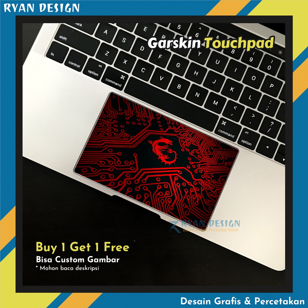 Jual Premium Garskin TouchPad Laptop Skin MSI TrackPad Protector ...