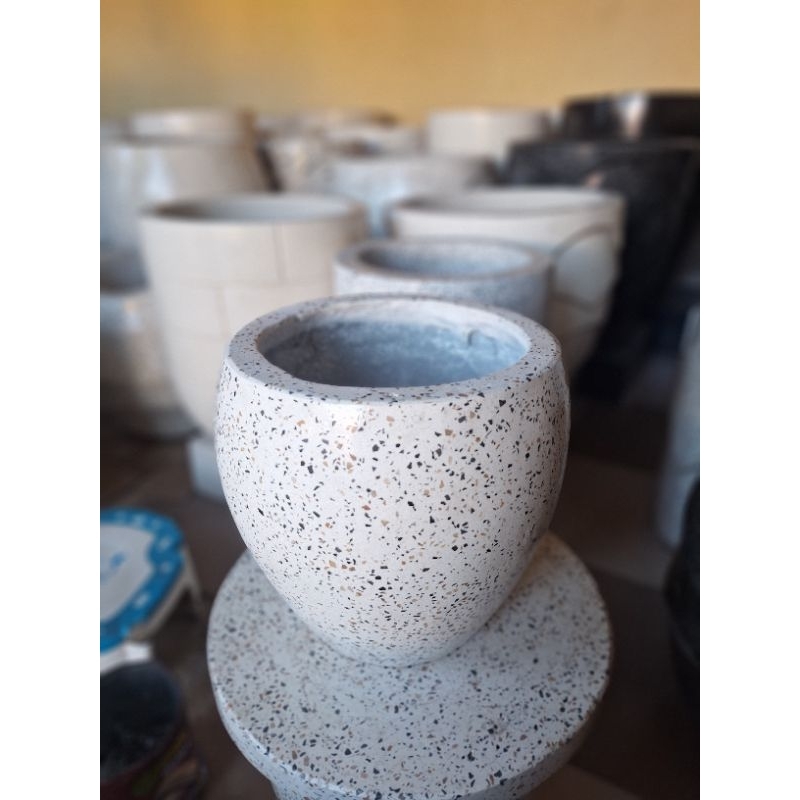 Jual Pot Terazzo Marmer size small medium cocok indoor | Shopee Indonesia
