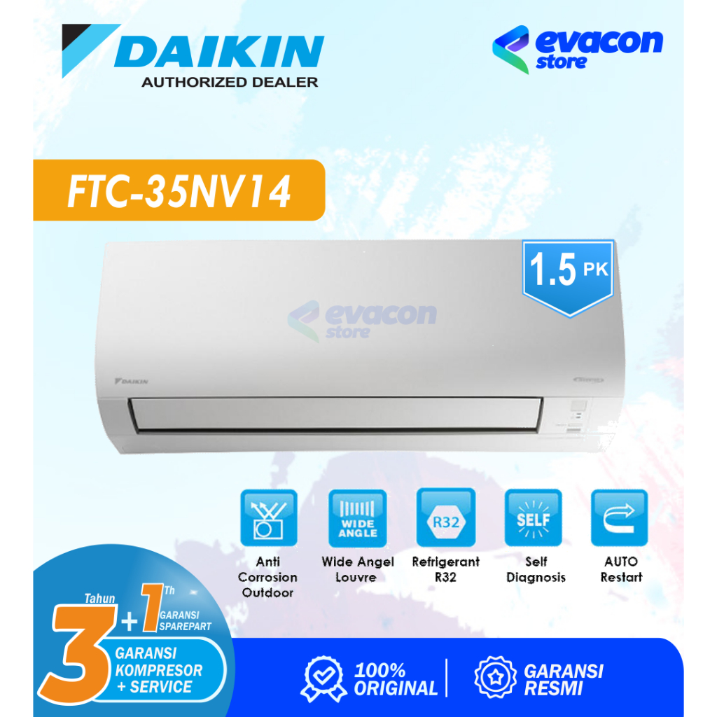 Jual DAIKIN AC Split FTC-35 / FTC35 1.5 PK Standard (Thailand) | Shopee ...