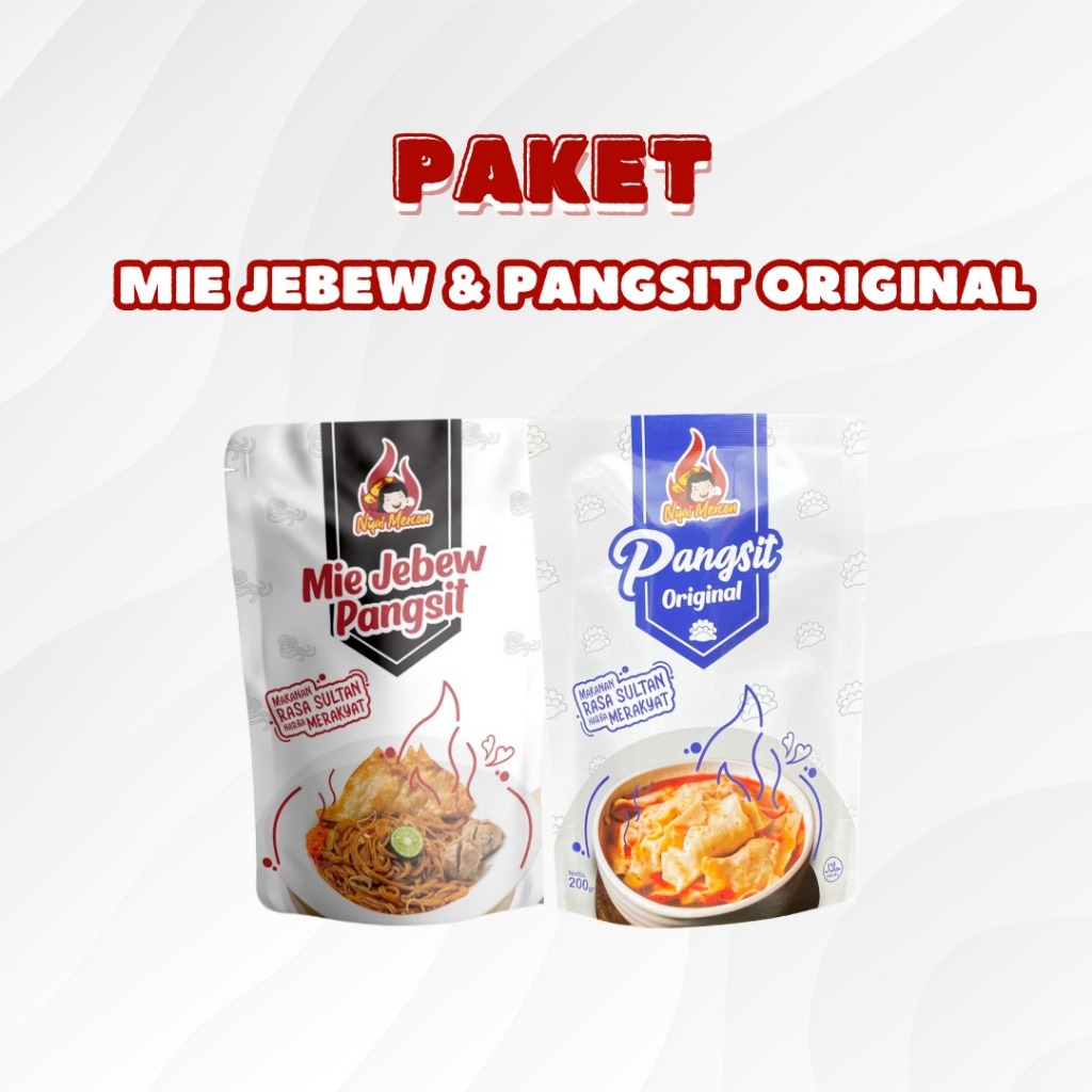 Jual Paket Bundling Nyai Mercon Mie Jebew + Pangsit Ori Makanan Instan ...
