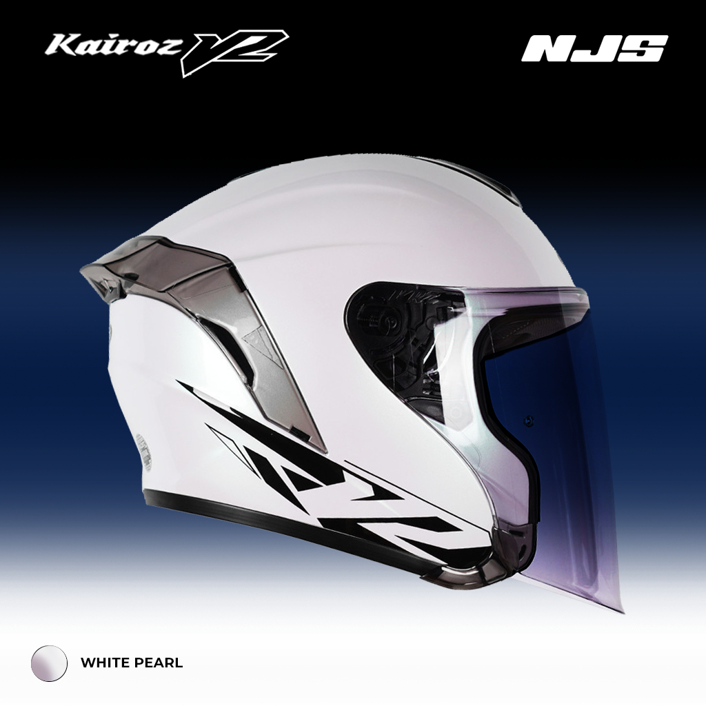 Jual NJS KAIROZ SOLID V2 HELM HALF FACE | Shopee Indonesia