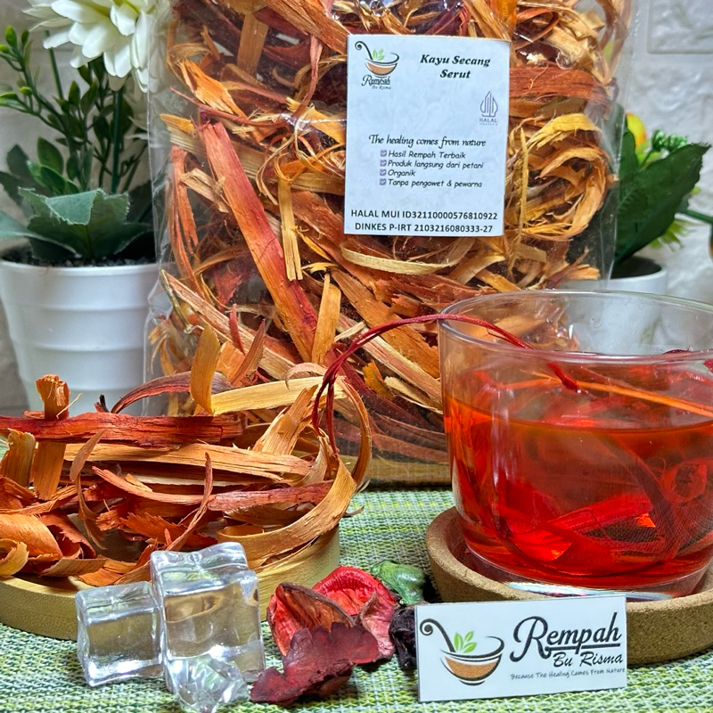 Jual Teh Secang Serut Herbal Siap Saji Sappan Wood Jamu Herbal 1 Kg ...