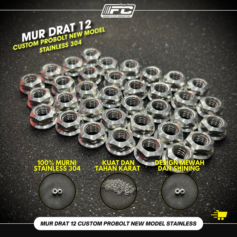 Jual MUR 12 CUSTOM PROBOLT STAINLESS 304 NEW MODEL (HARGA 1PCS ...