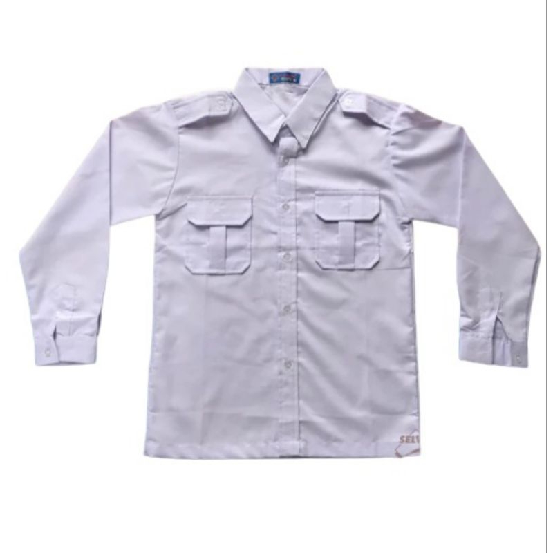Jual BAJU PASKIBRA/PDL PUTIH PANJANG MERK SERAGAM | Shopee Indonesia