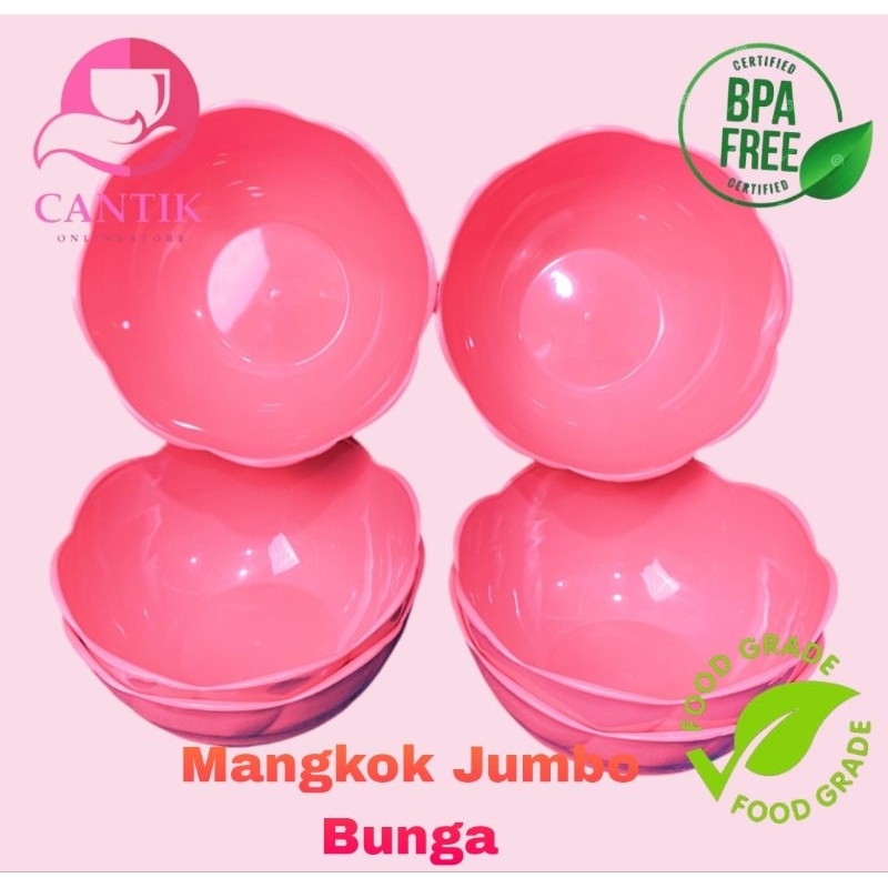 Jual Mangkok Bunga Jumbo/ Mangkok Sop Plastik Tahan panas BPA Free Food ...