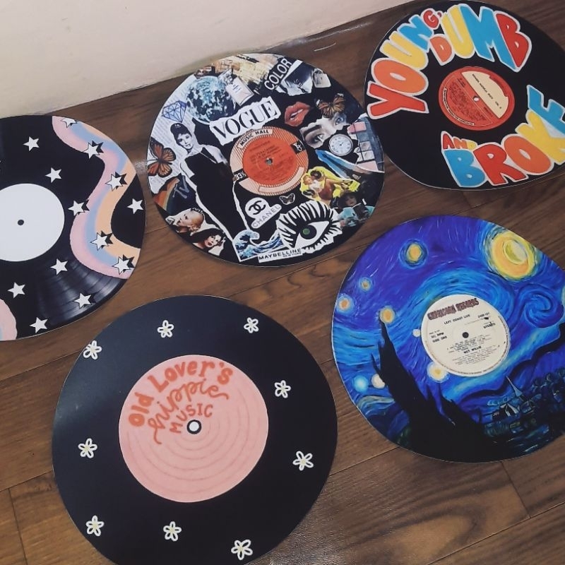 Jual Hiasan dinding Piring Hitam /CD Aesthetic | baca deskripsi ...