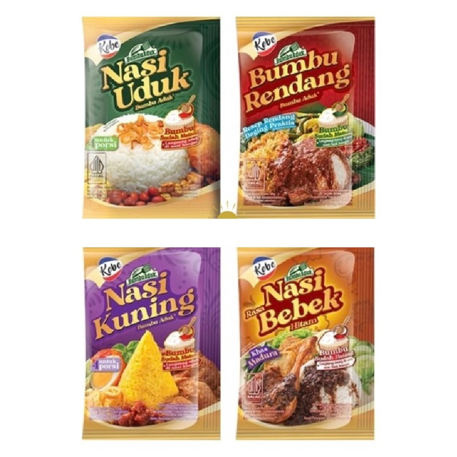 Jual Kobe Bumbu Aduk Isi 3 Sachet x 15 gr All Varian | Shopee Indonesia