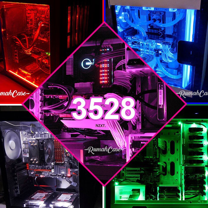 Jual YUK BELI LED STRIP PC 3528 MOLEX MOD Casing komputer lampu 5 1 cm ...