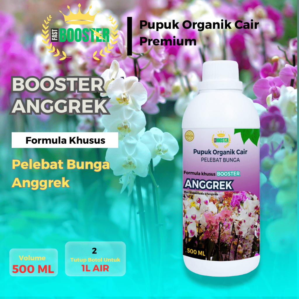 Jual Pupuk Organik Cair Tanaman Anggrek 500ml Booster perangsang bunga ...