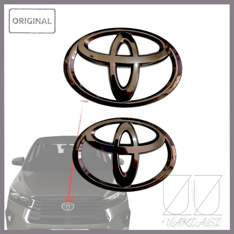 Jual Emblem Logo Toyota Innova Reborn Venturer Black Chrome 2016-2022 ...