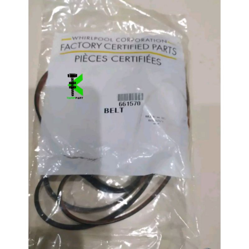 Jual Vanbelt belt drum Maytag Whirlpool Orginal 661570 | Shopee Indonesia